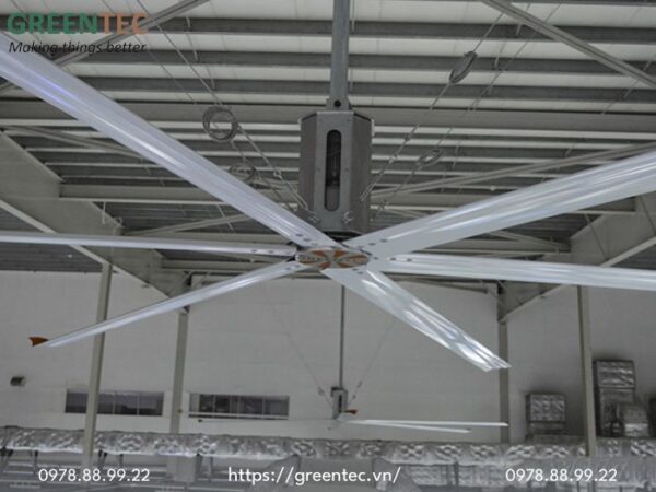 Learn about industrial ceiling fans using gear motors